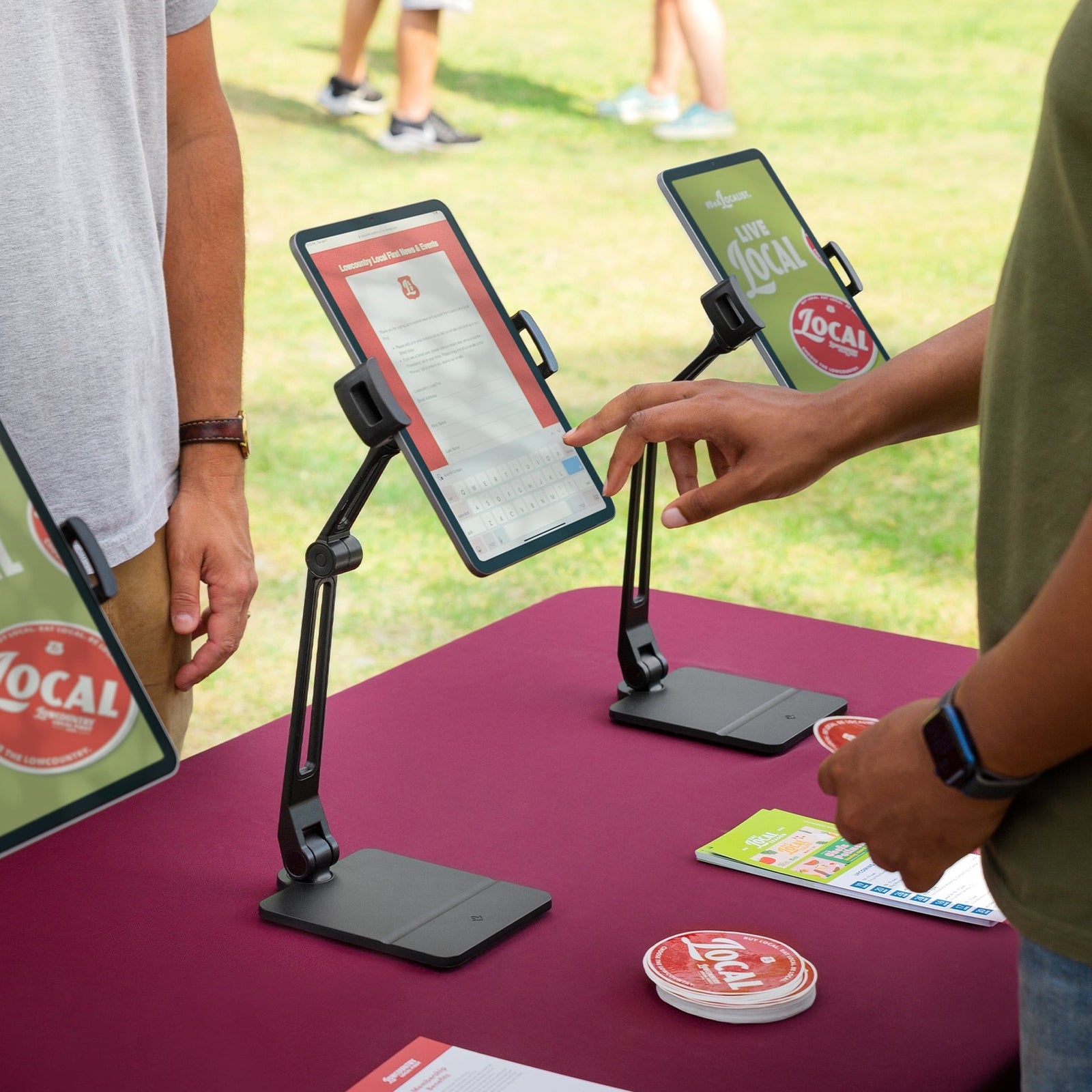 HoverBar Duo - Long Arm Tablet Holder on Desk (2nd Gen) – Storming Gravity