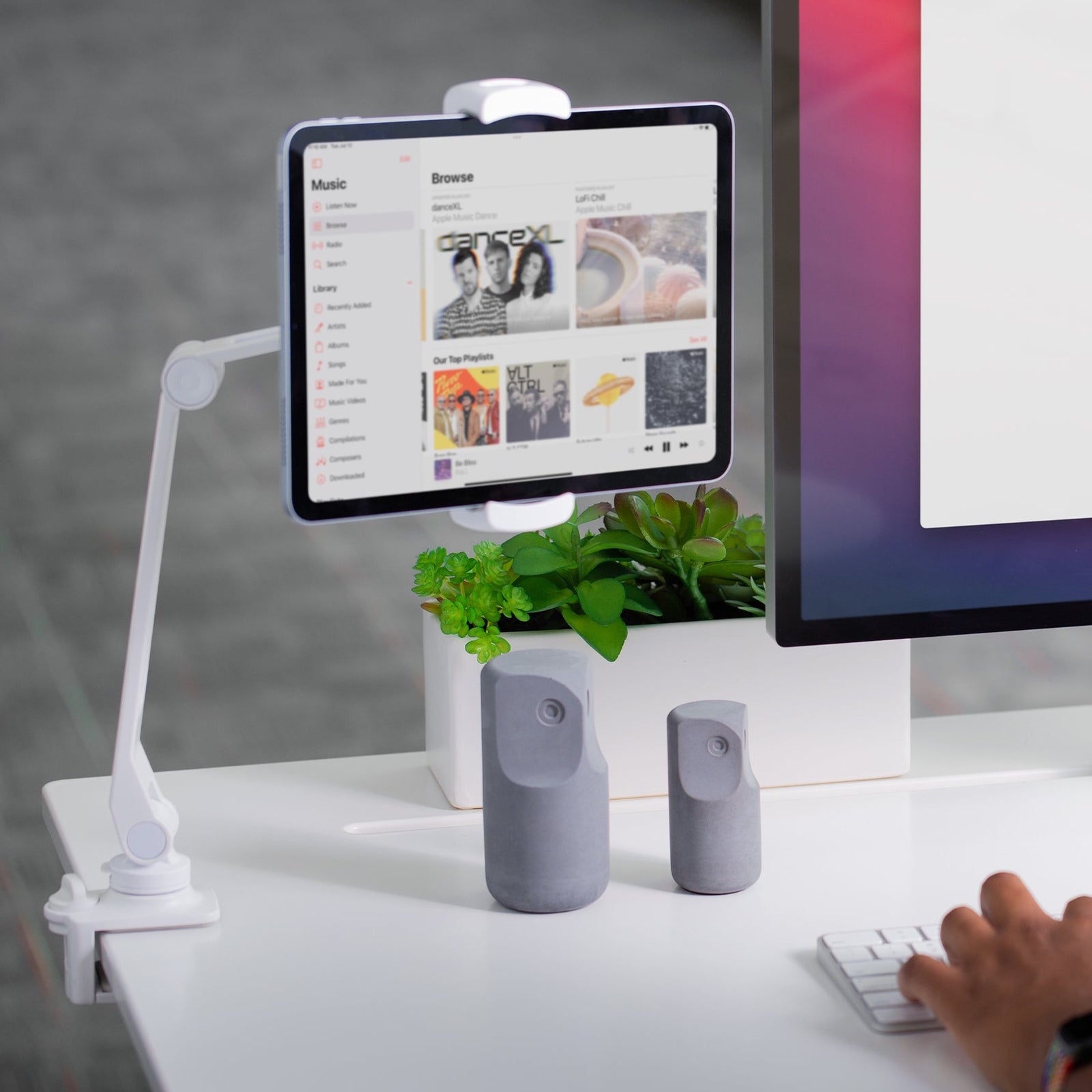 HoverBar Duo - Long Arm Tablet Holder on Desk (2nd Gen) – Storming Gravity