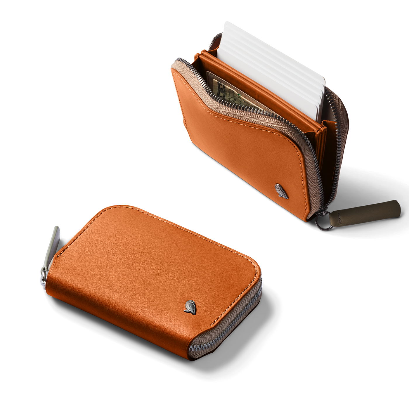 Bellroy Folio Mini | Unisex Leather Zip Wallet, Magnetic Pouch