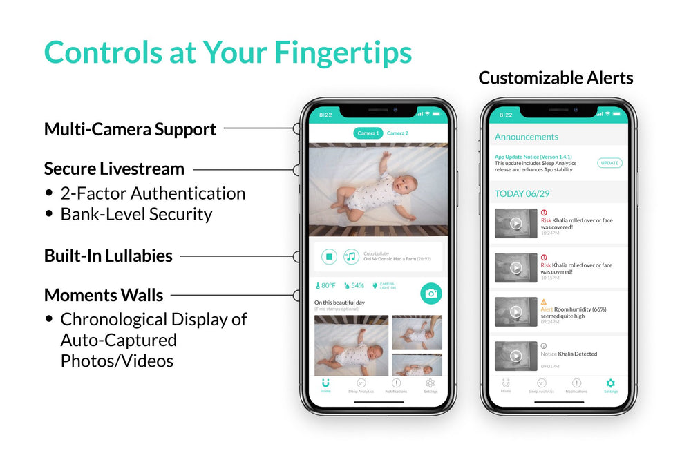Cubo Ai Plus (Gen. 2) - Smart Baby Monitor | Proactive A.I. for Baby