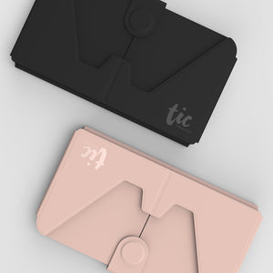 Tic Holder - Card-sized foldable holder for Phone / Mask